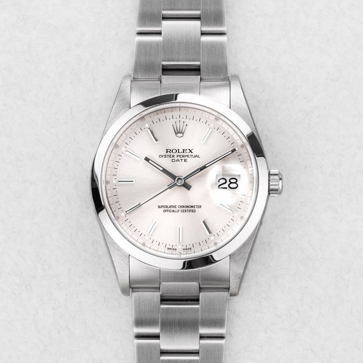 Rolex Oyster Perpetual Date réf. 15200 de 2000 – Cadran « Silver ...