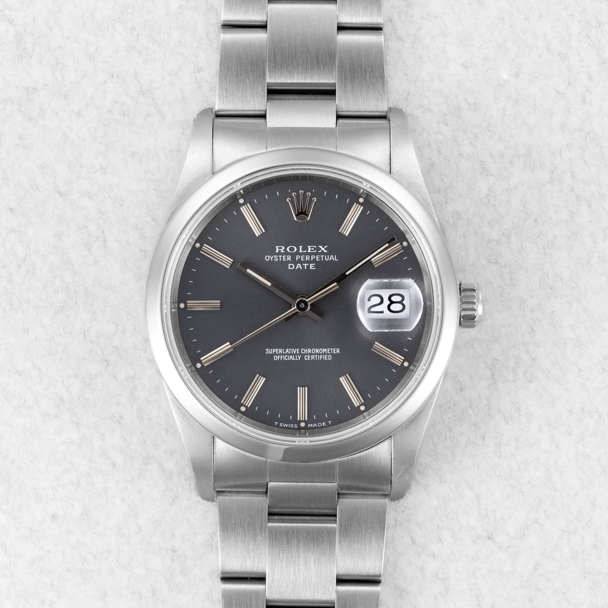 Rolex Oyster Perpetual Date réf. 15200 de 1991 – Rare cadran gris sour ...