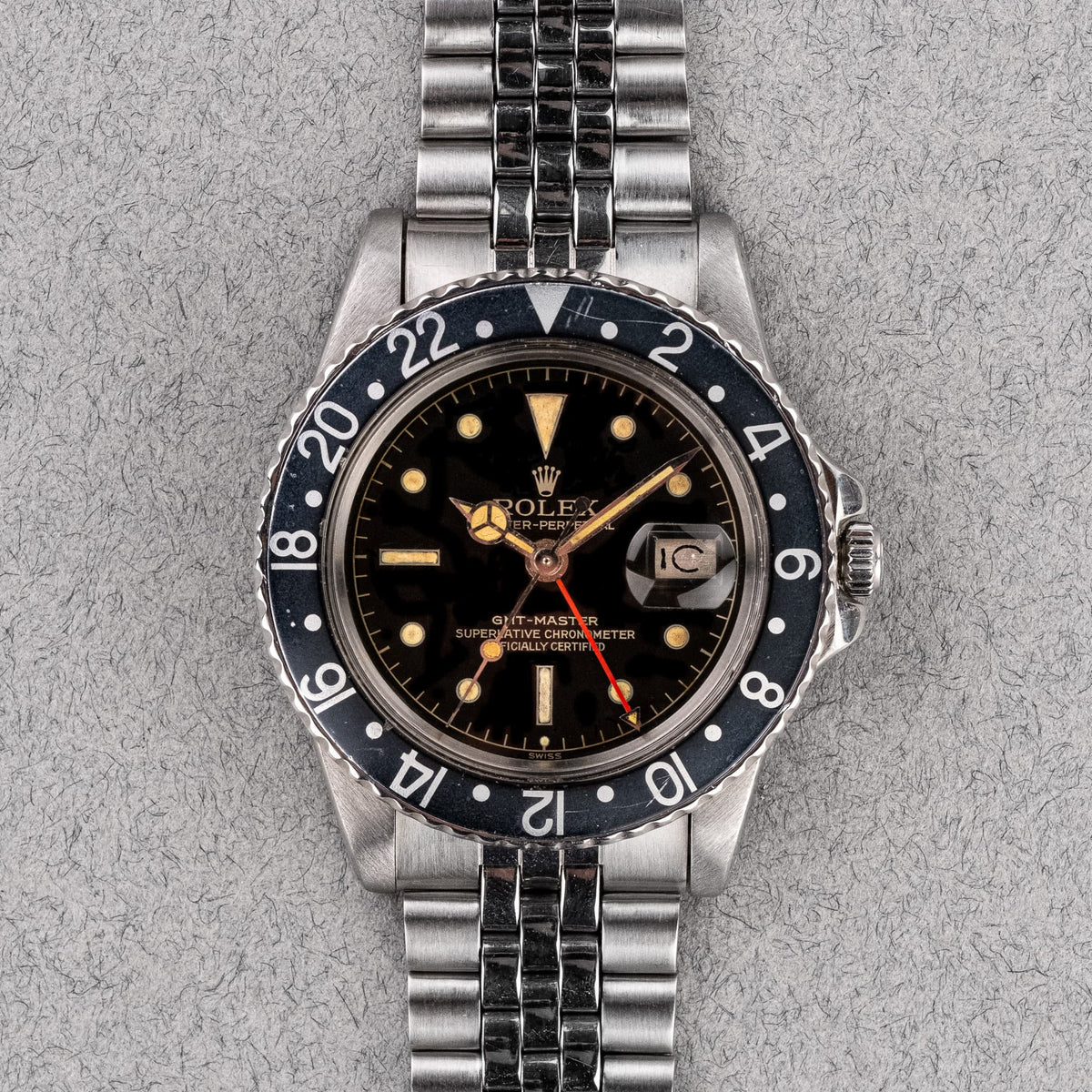Rolex GMT-Master 1675 Gilt PCG/Cornino Exclamation Point Chapter Ring ...