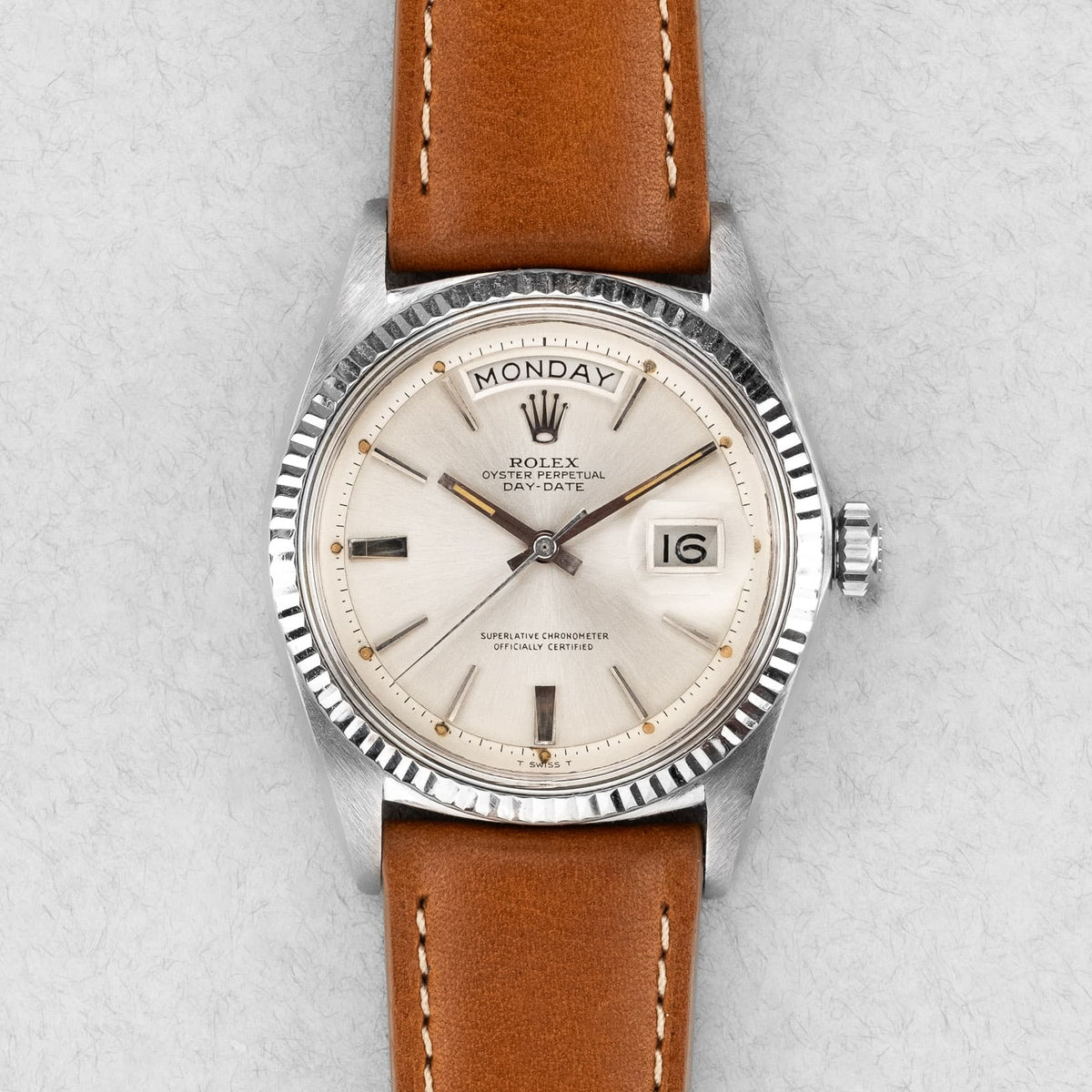 1968 Rolex Day-Date 1803 in White Gold – “Doorstop Dial” – Amplitude